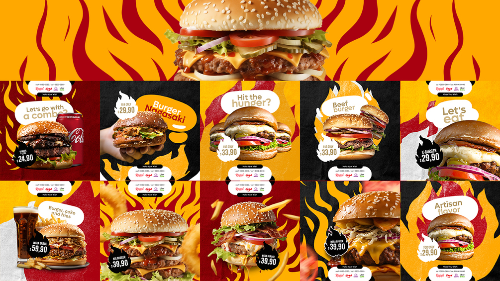 Pack Burger PSD #1