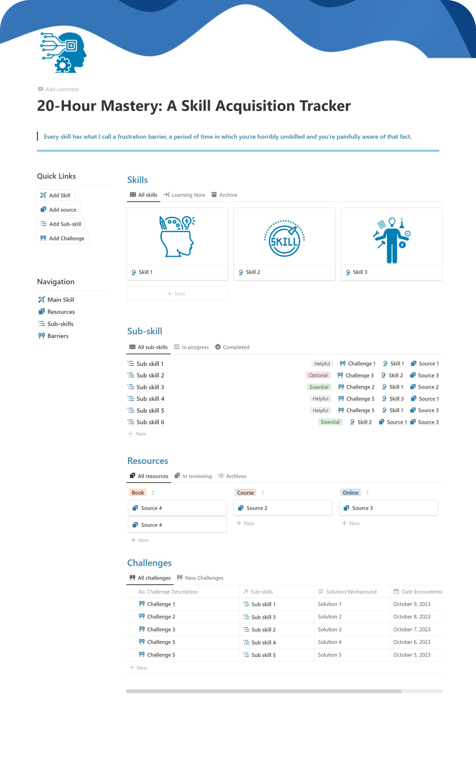 20-Hour Mastery: A Skill Acquisition Tracker