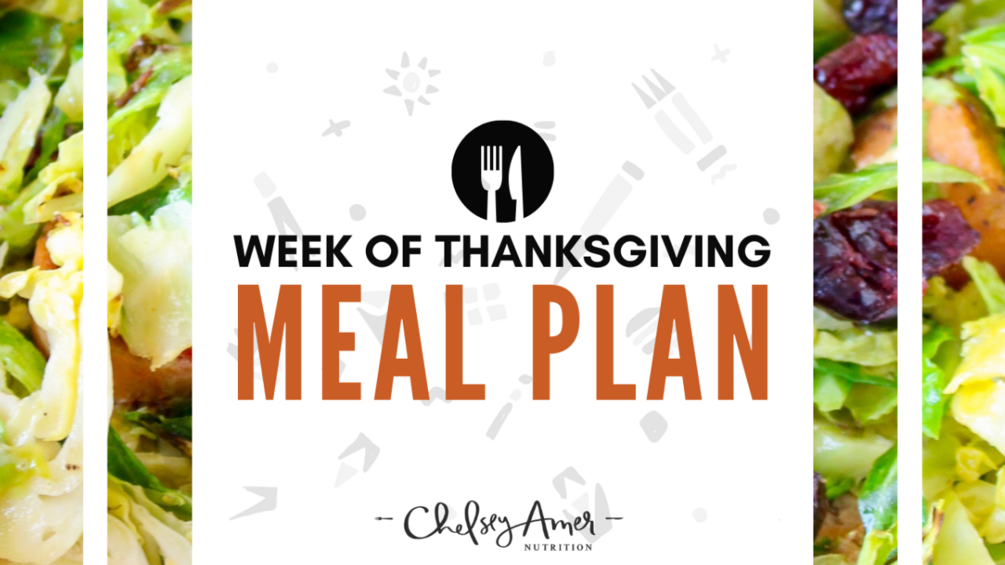 Week of Thanksgiving Meal Plan