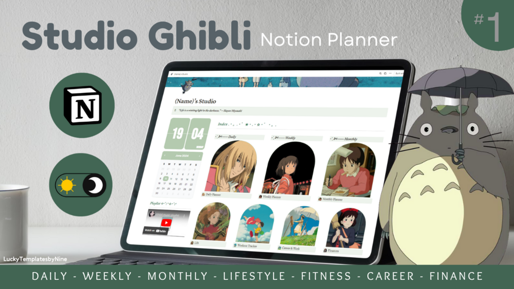 Studio Ghibli Notion Planner