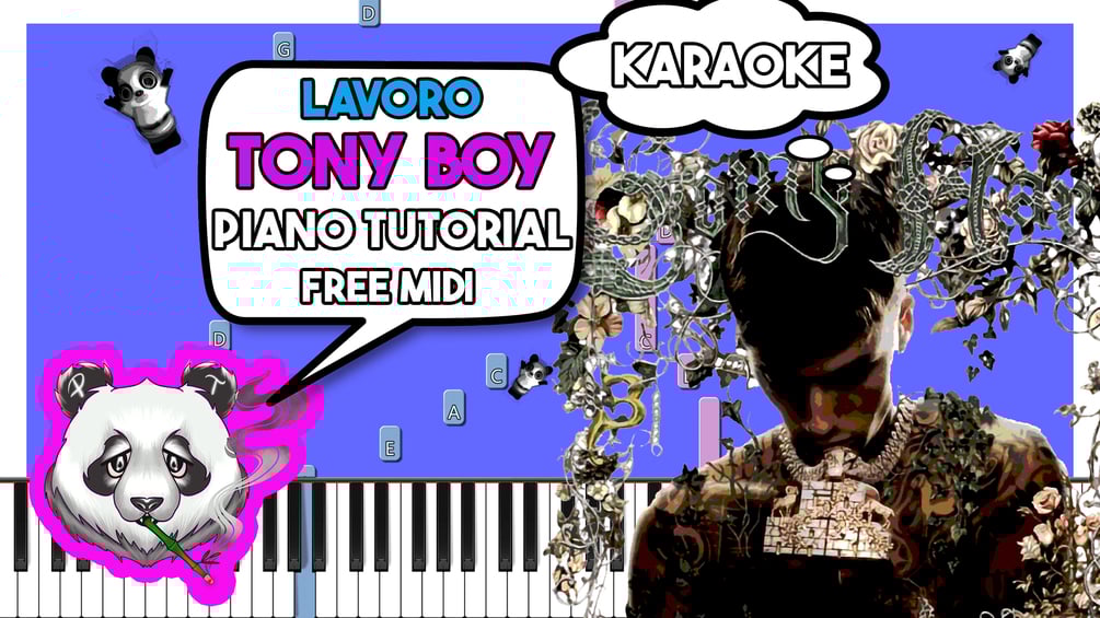 TONY BOY - LAVORO - MIDI MANO DESTRA E MANO SINISTRA GRATIS + SPARTITO + SYNTHESIA MIDI FILE + WAV