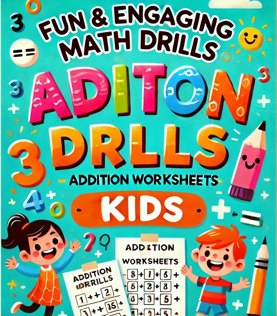 Fun & Engaging Math Drills Addition Worksheets for Kids (Printable PDF)