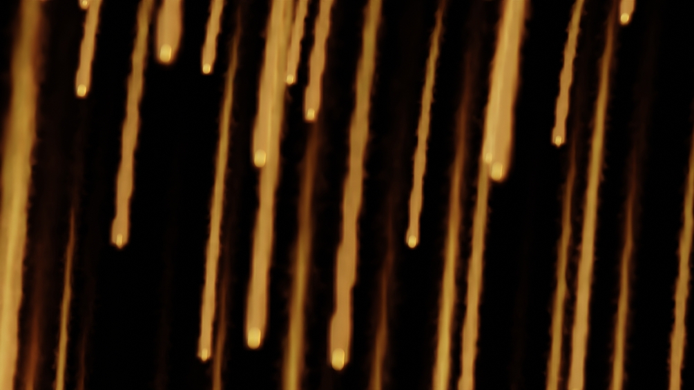 Fire rain made in Blender