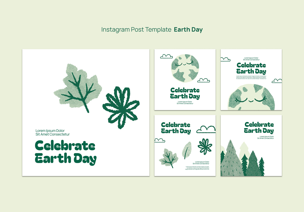 Earth day template design