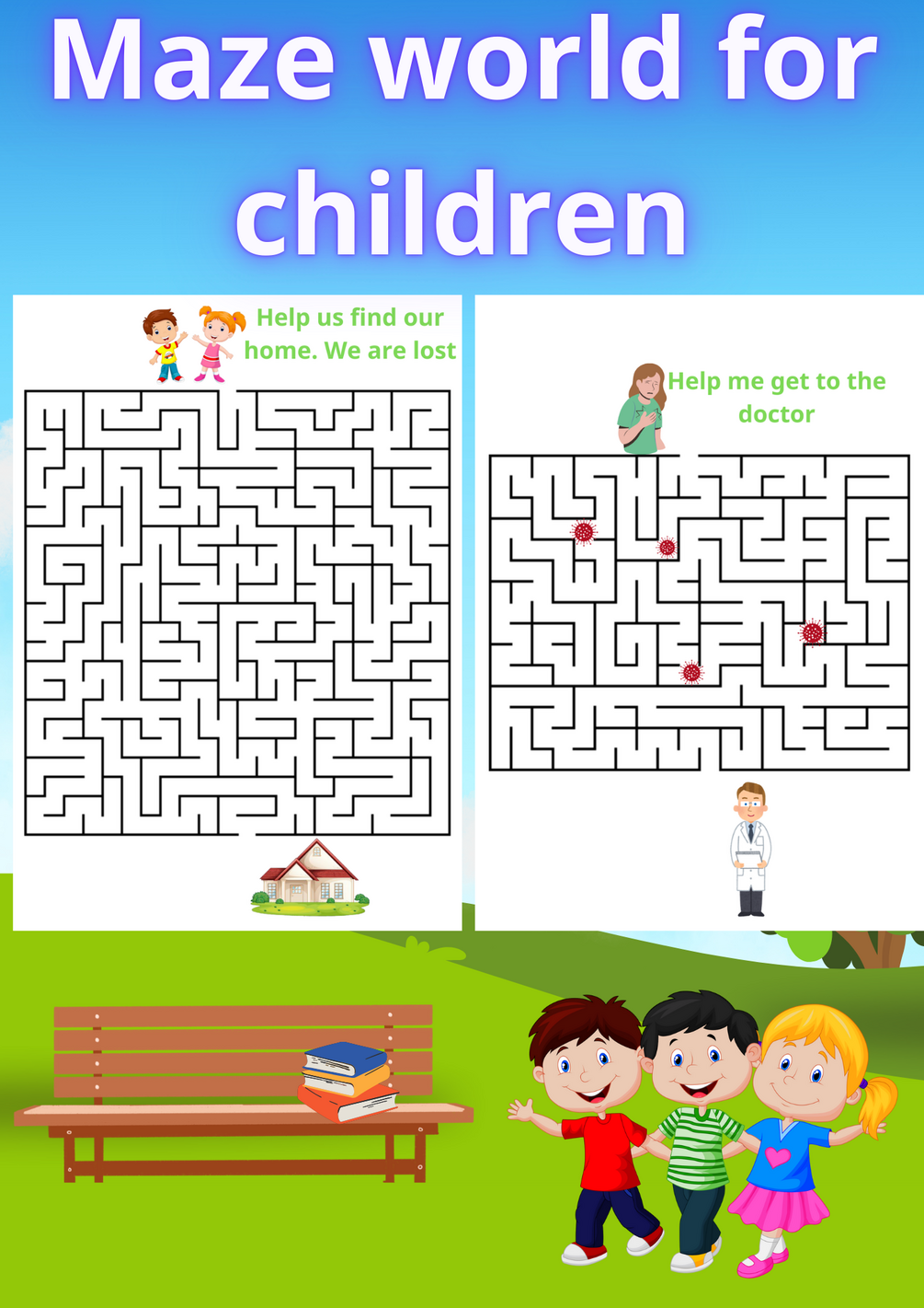 Creative Mazes for improving your kids Skills