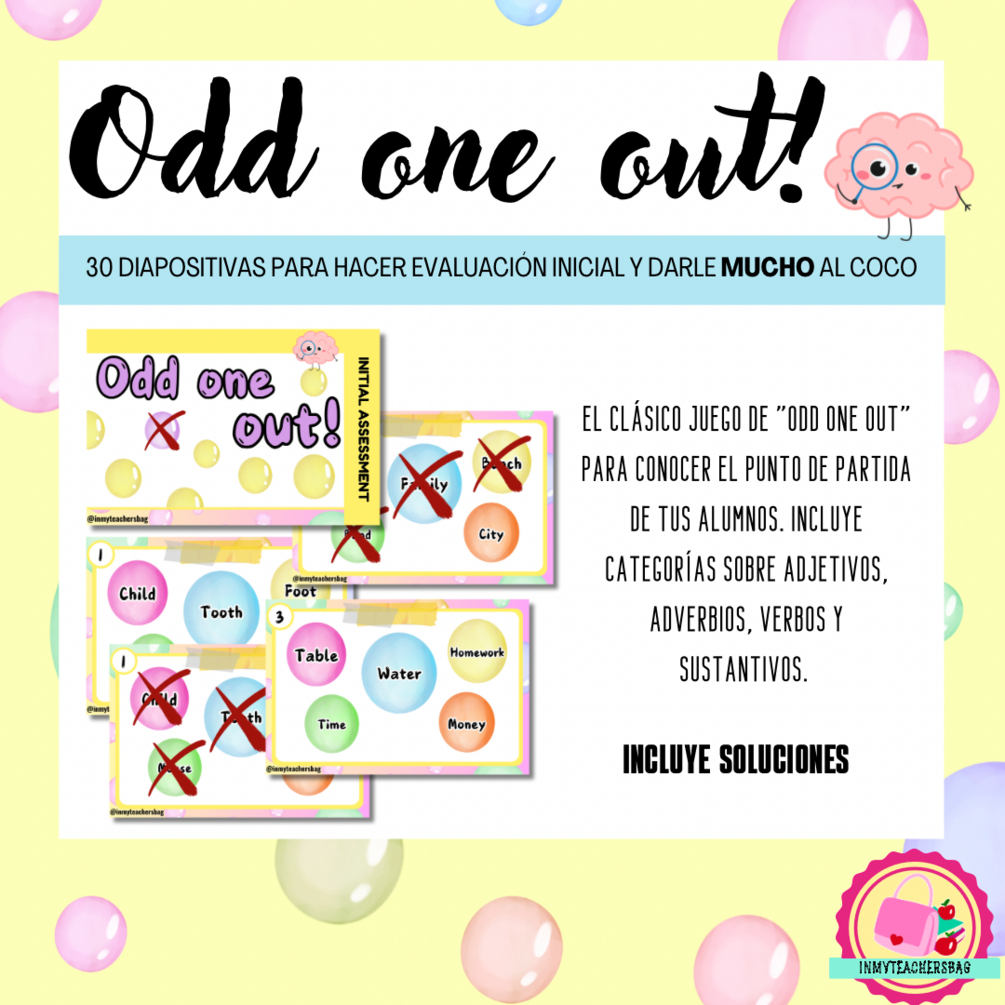 Odd one out: Initial Assessment