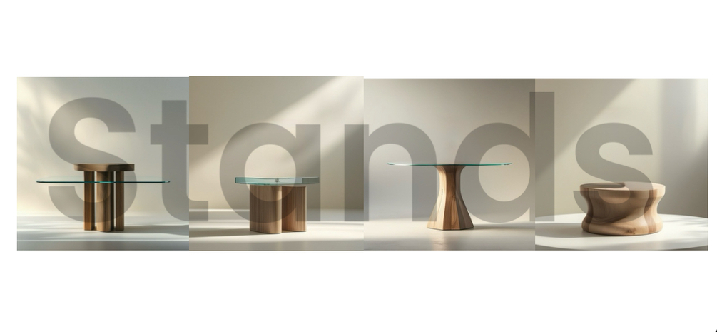 stylish wooden stand for edditing