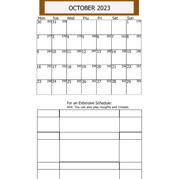 October Calendar|October 2023 calendar|Editable Calendar 2023|October ...