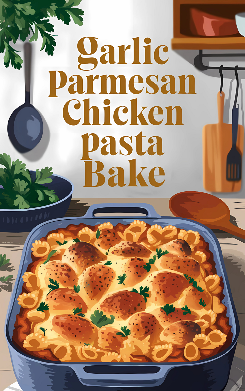 Garlic Parmesan Chicken Pasta Bake E-book | Complete Step-by-Step ...
