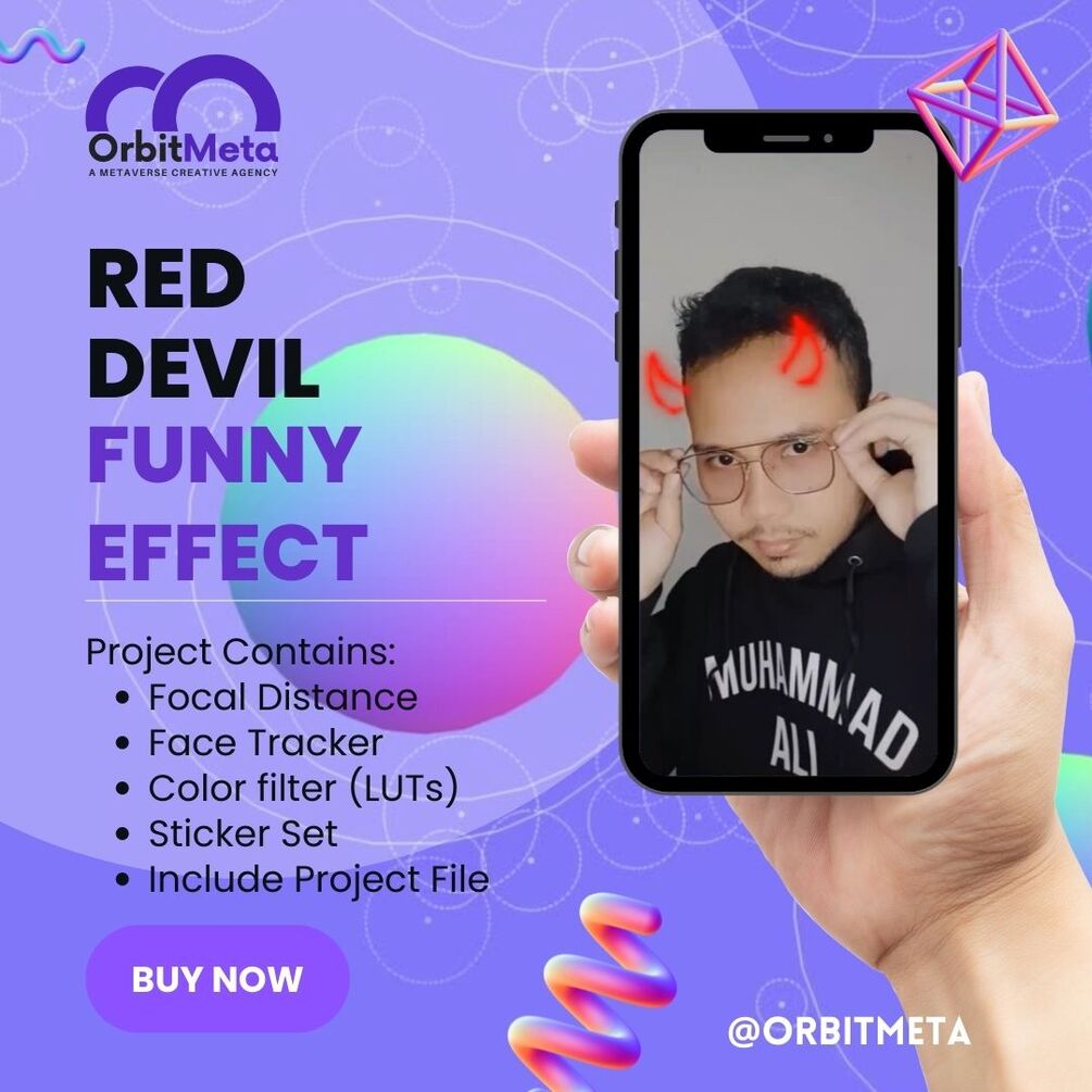Red Devil Funny Filter | Spark AR | Instagram Filters | Augmented Reality