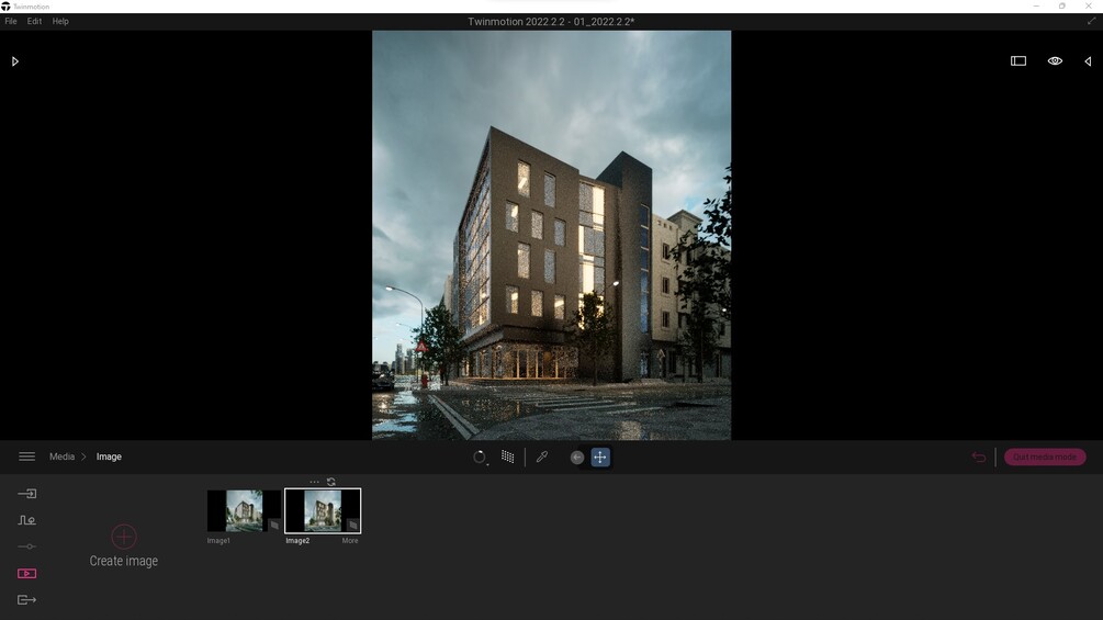 Twinmotion Scene | Exterior Comercial Building.