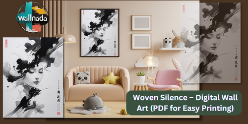 Woven Silence – Digital Wall Art (PDF for Easy Printing)