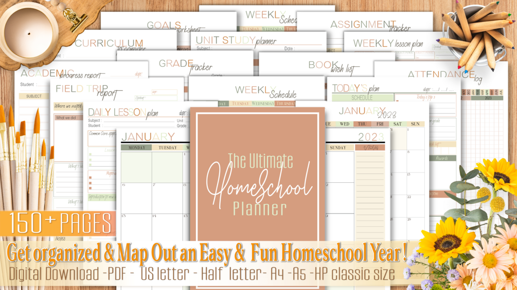The Ultimate Homeschool Planner Printables Bundle