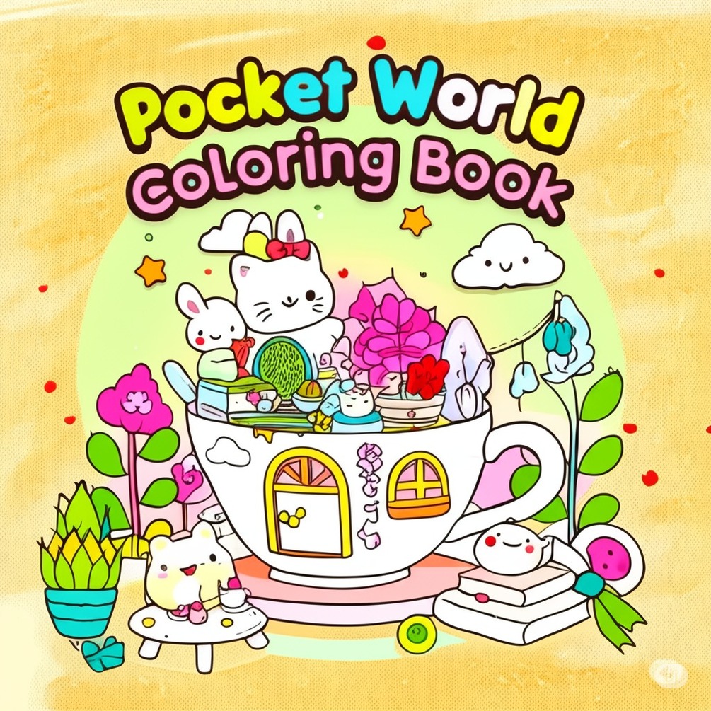 Pocket World coloring book