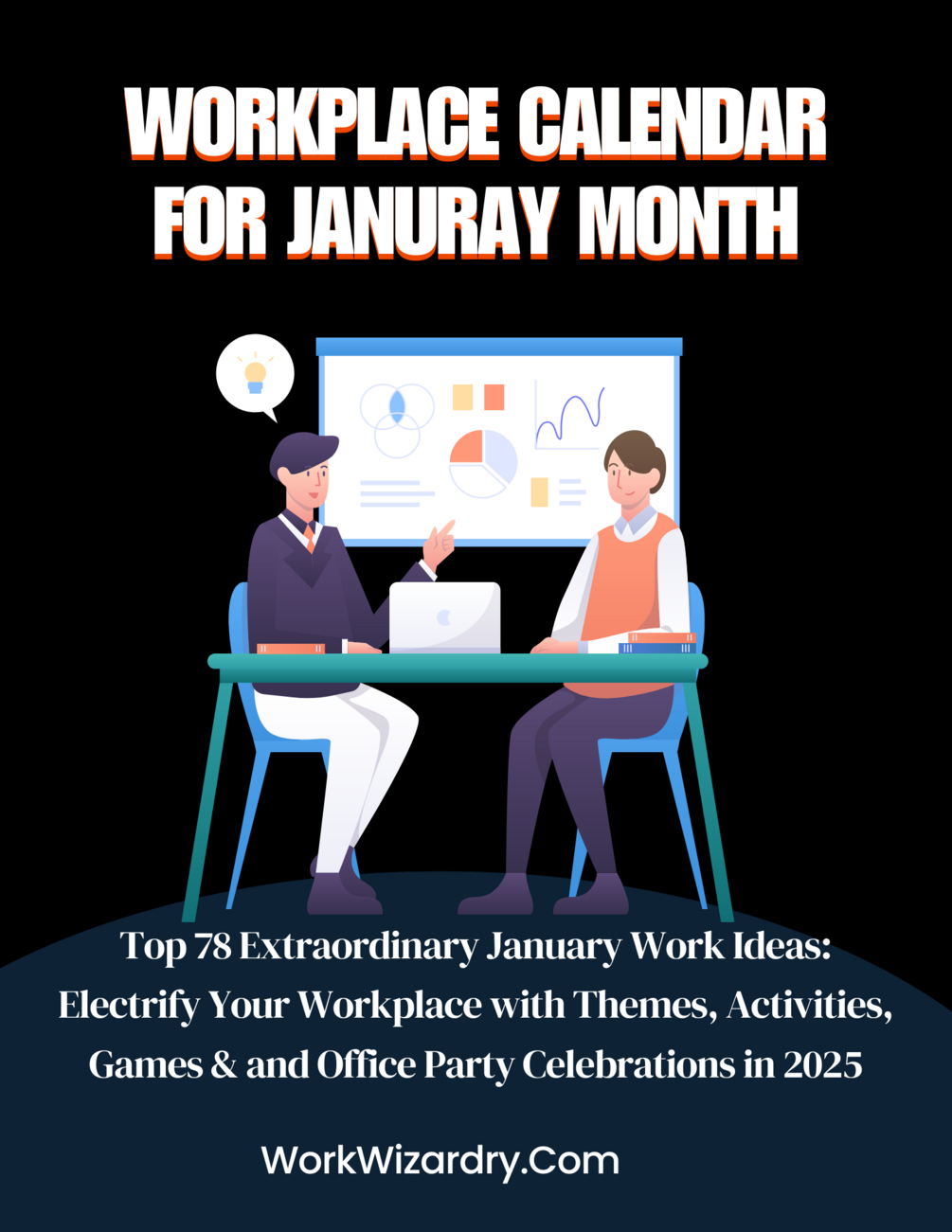 Workplace January Full Month Calendar, Daily, Weekly, Planner, 80 ...