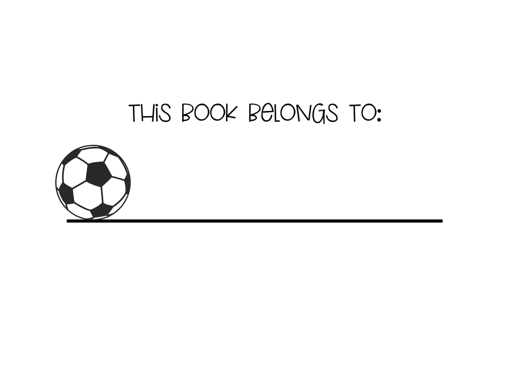 Football Autograph Book Canva editable