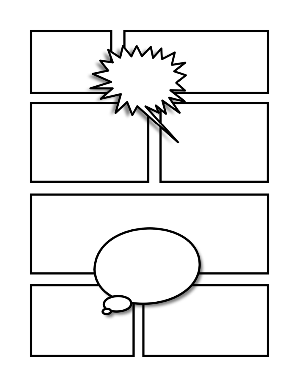 comic book interior ready to upload to your kdp