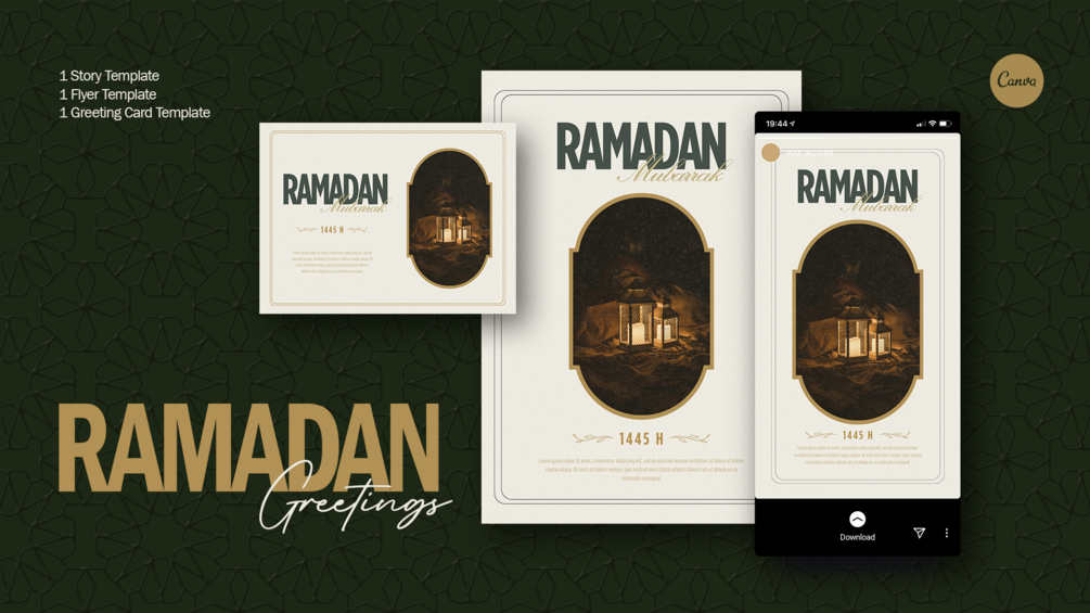 Ramadan Greetings Canva Template