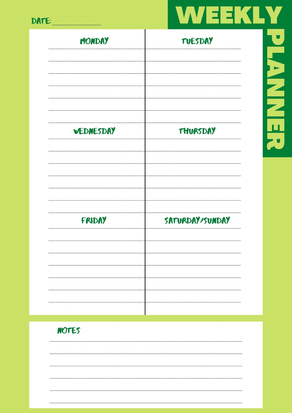 Weekly Planner