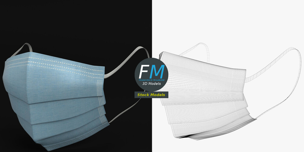 3D MODEL - Surgical mask