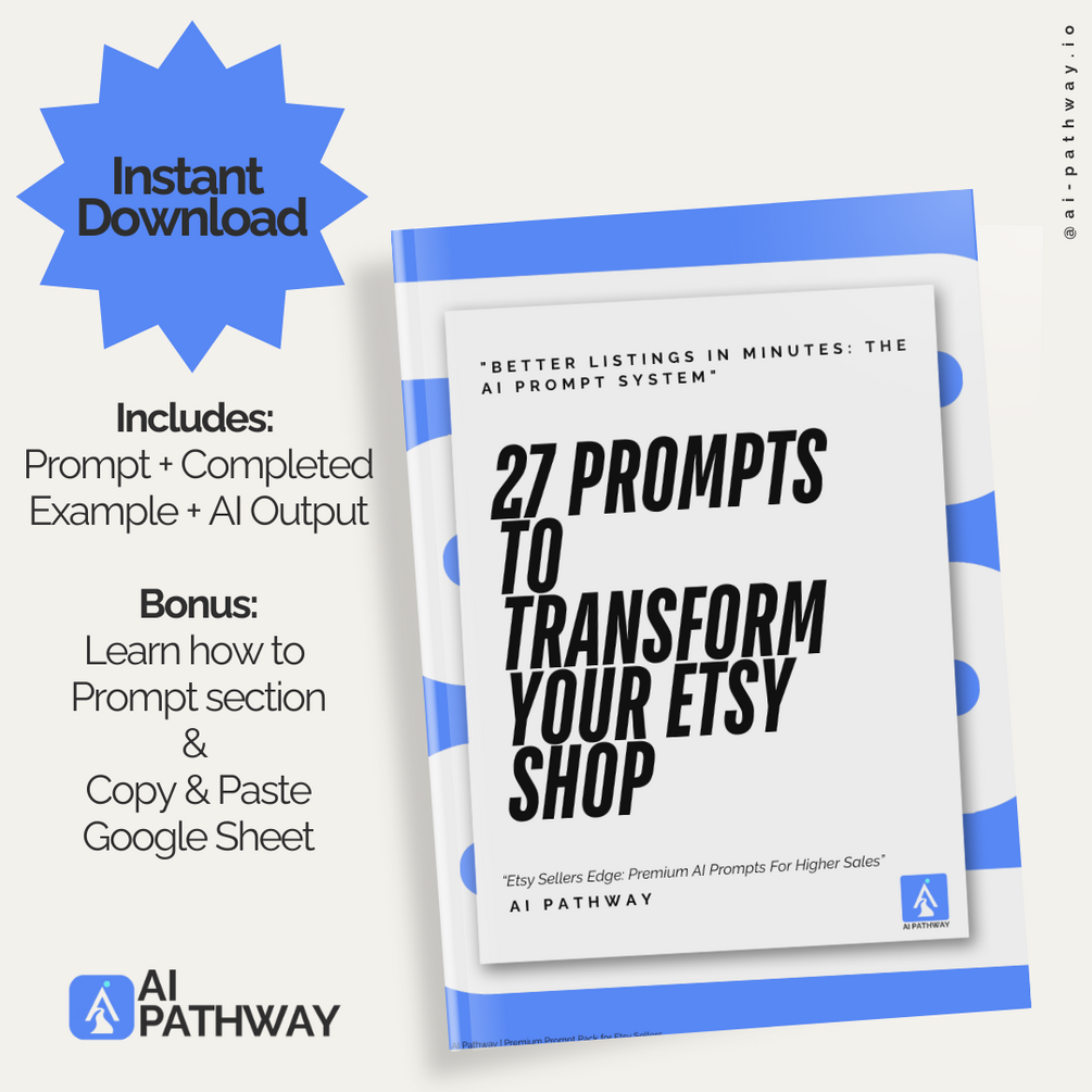 Premium Prompt Pack for Etsy Sellers