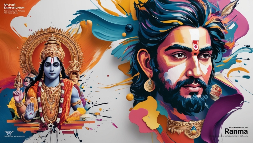 🎨 Divine Expressions: Abstract Art of the Gods 🖼️