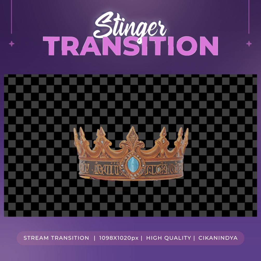 Animated Stinger Transition | Royal Crown Entrance Animation for ...