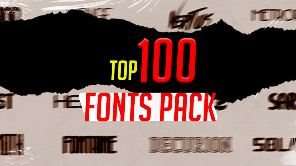 Top 100 - Font Pack New