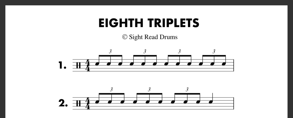 Eighth Triplets