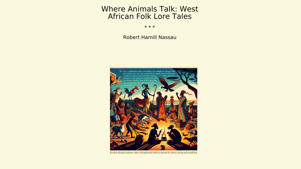 Where Animals Talk: West African Folk Lore Tales