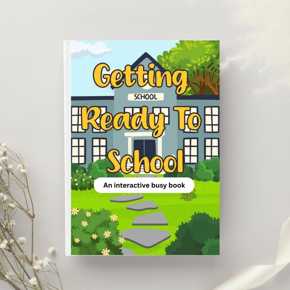 Get Ready To School (8 page interactive book for kids)