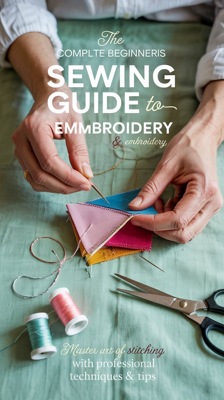 The Complete Beginner's Guide to Sewing and Embroider