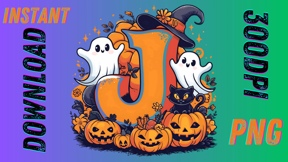 Spooky Halloween Alphabet Art – Decorate with Personalized ‘J’ Letter ...