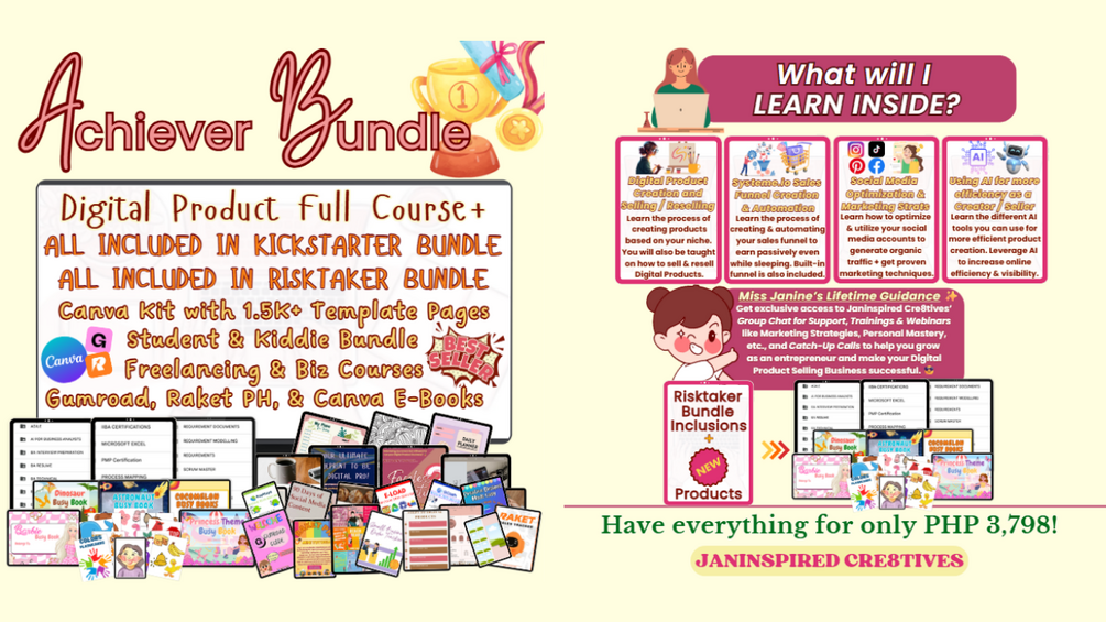Achiever Bundle | THE BEST SELLER PACKAGE 🏆