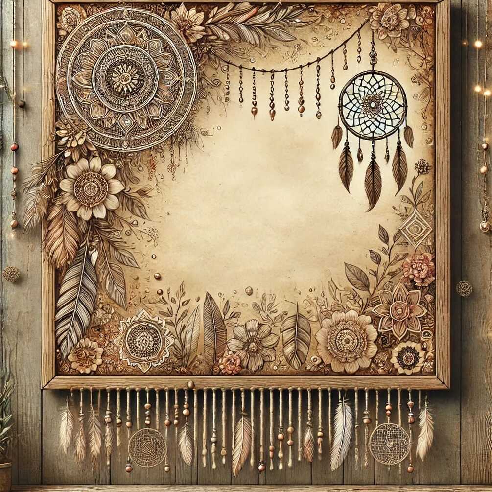 This bohemian-style digital board