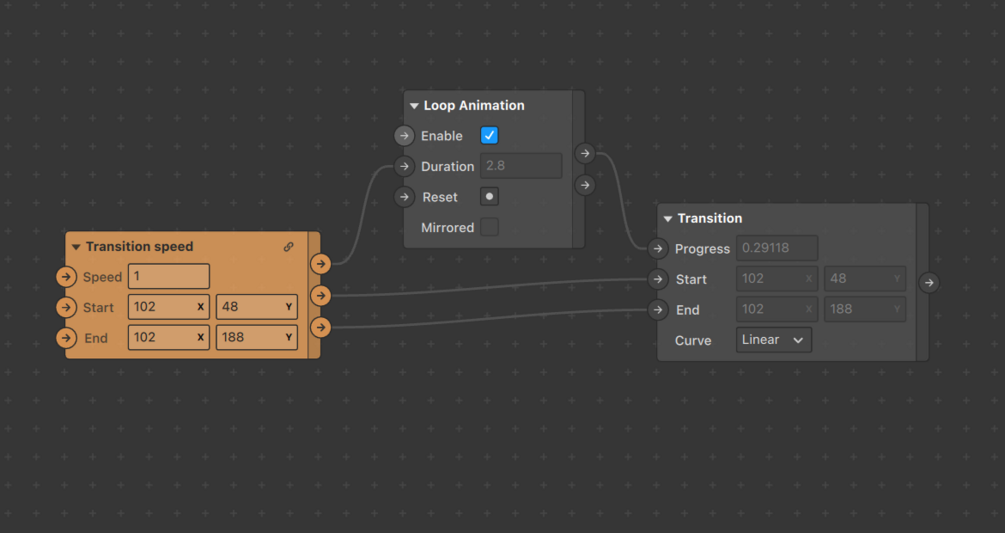 Transition speed patch (SparkAR)