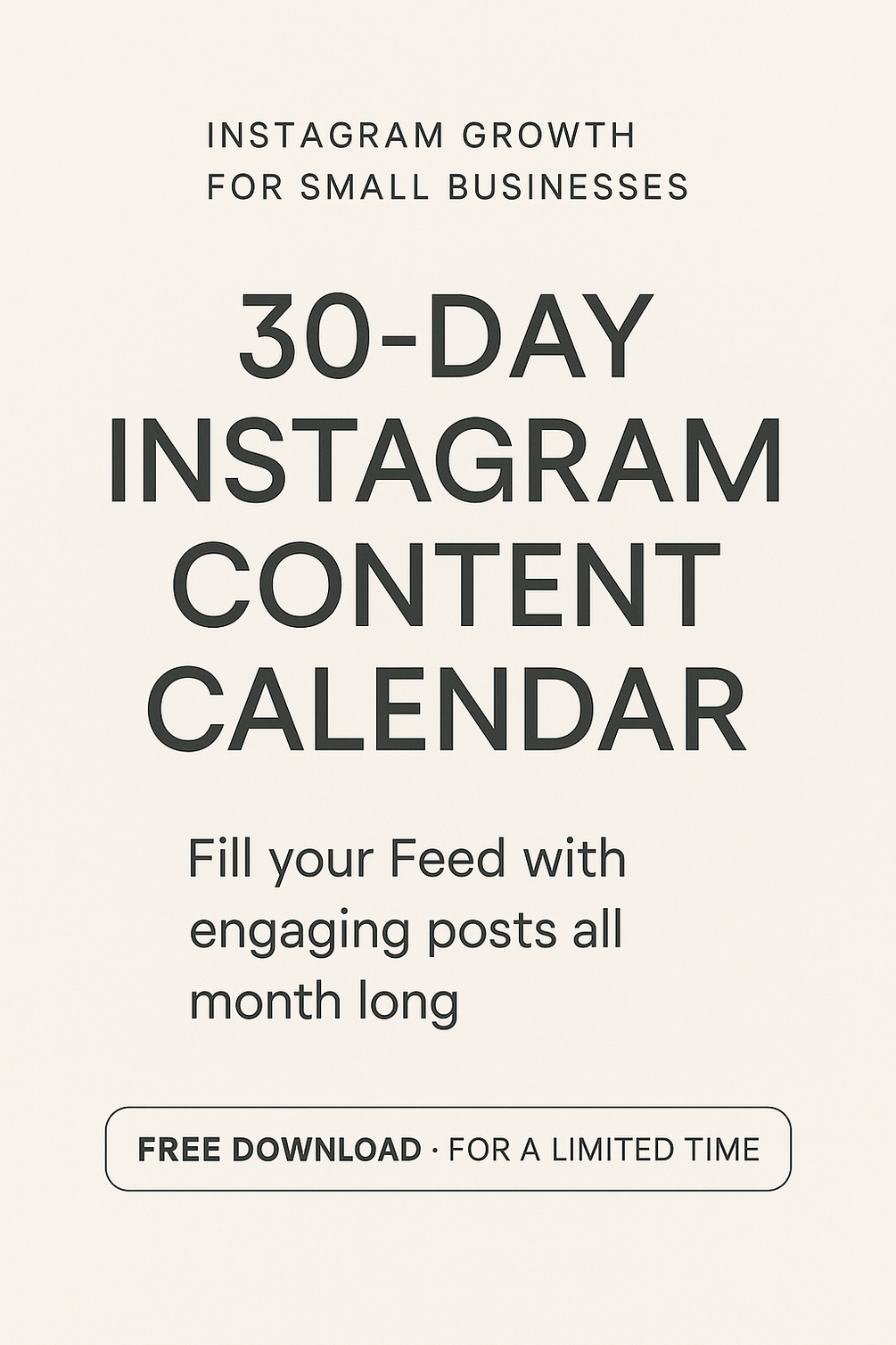 30-Day Instagram Content Calendar with AI-Powered Prompts