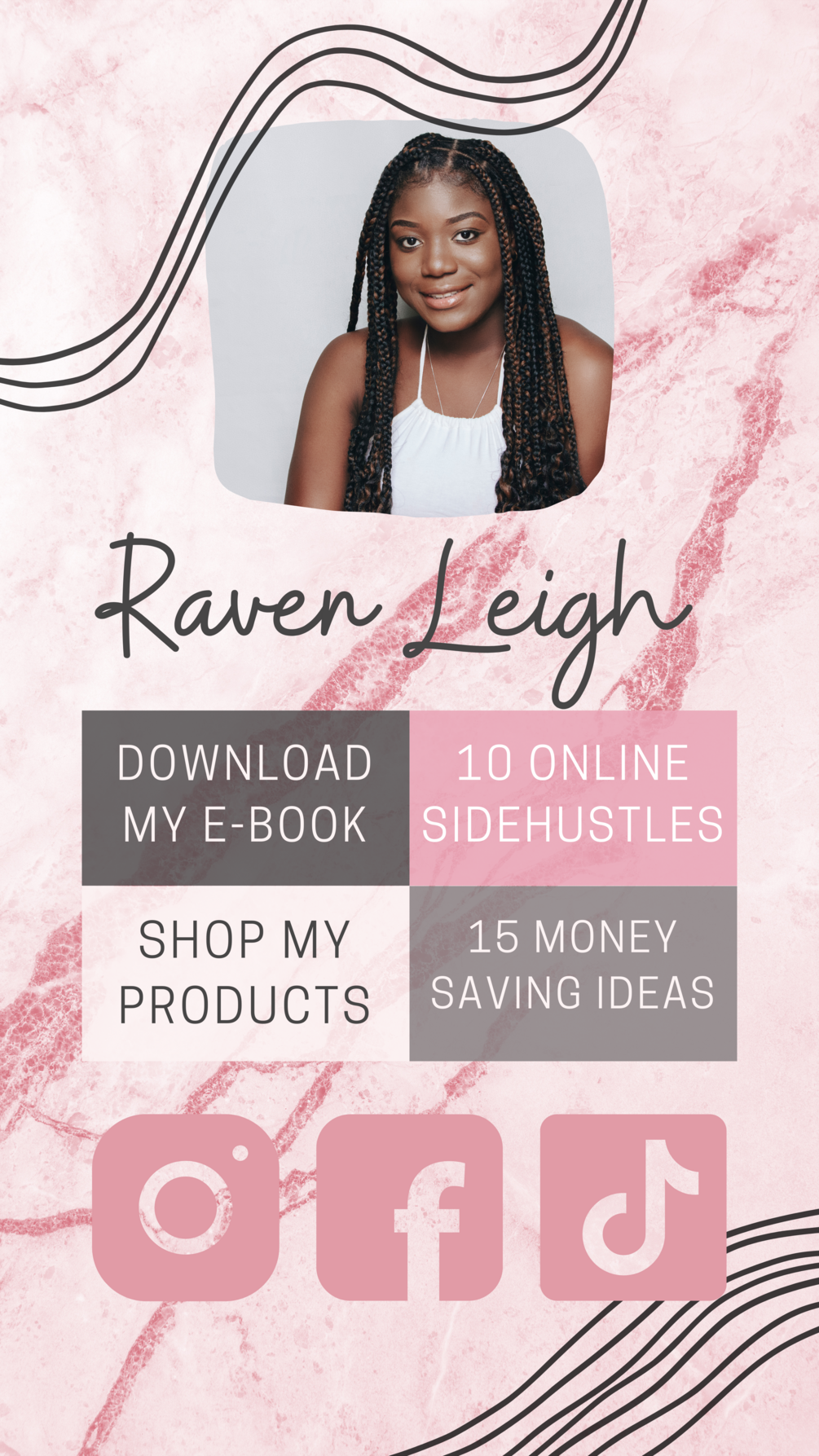 Girl Boss Bio Link Template