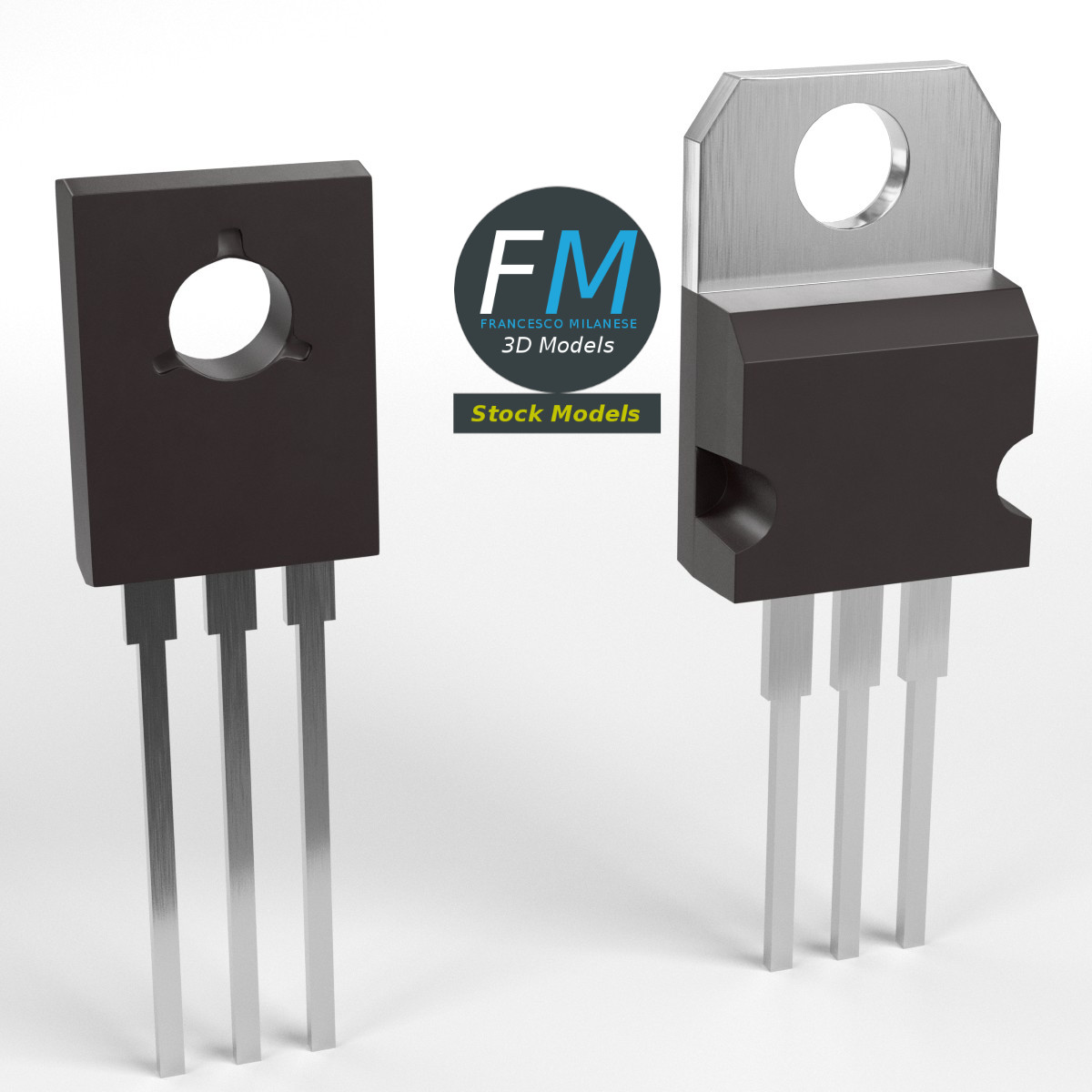 3D MODEL - TO transistors