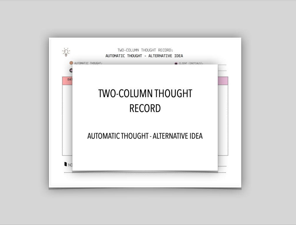 Automatic Thought – Alternative Idea