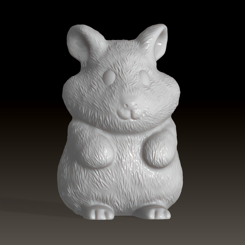 Hamster Sitting 3D printable model