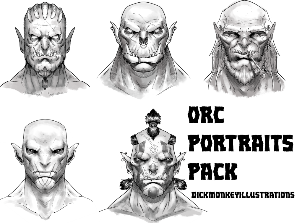 Orc Portrait Pack
