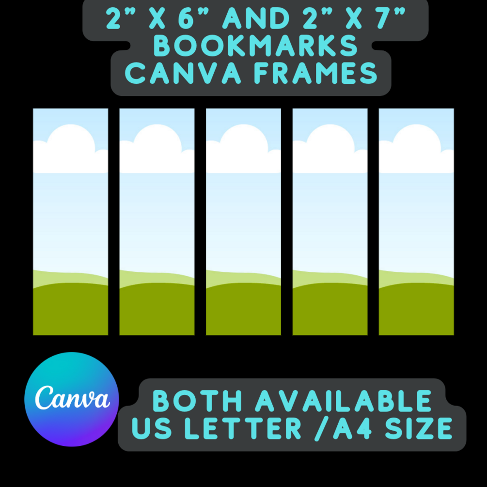 Editable Canva Template Create Your Own Digital Design bookmarks ...