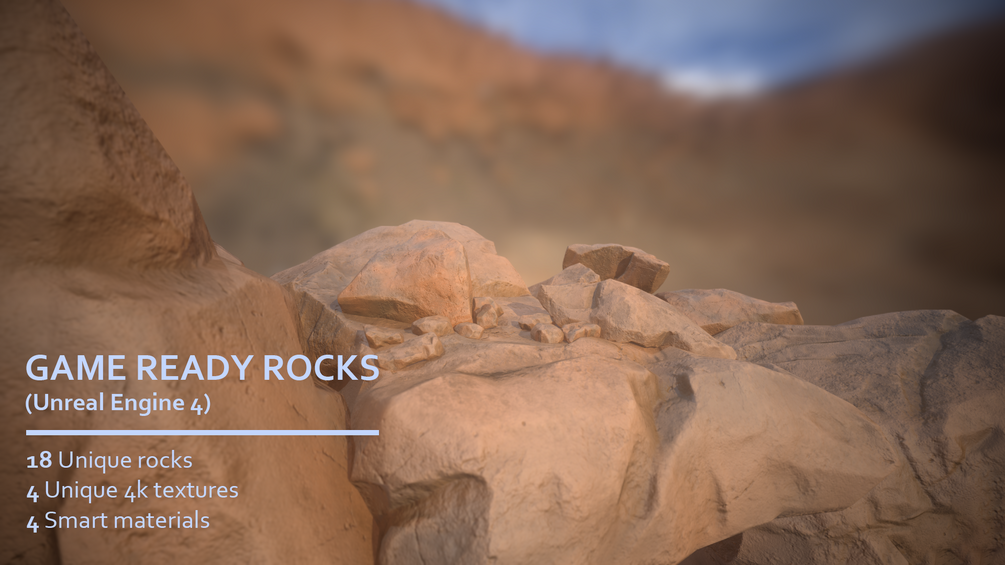 Rock pack (Game ready) Unreal Engine 4