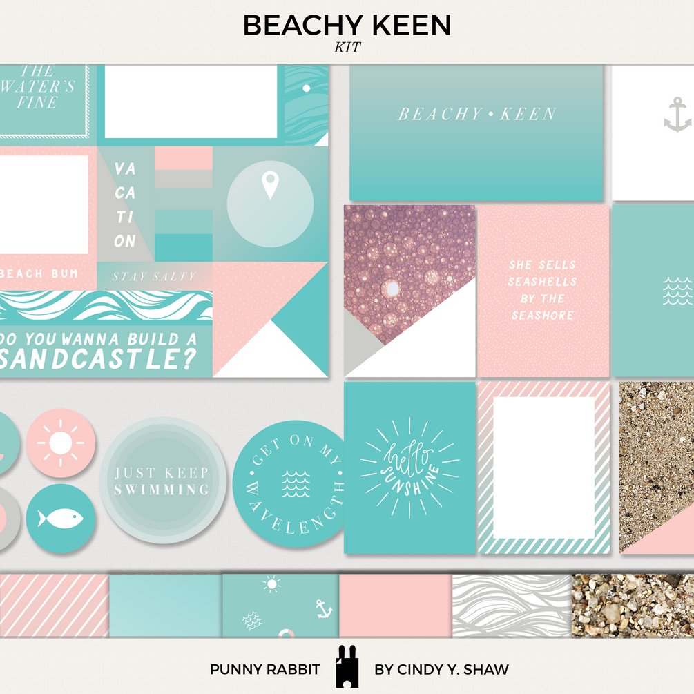Beachy Keen - Kit (Punny Rabbit)