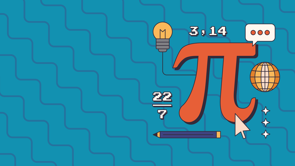 Pi Day Vector Illustration – Modern & Geeky Math Art 🥧🔢