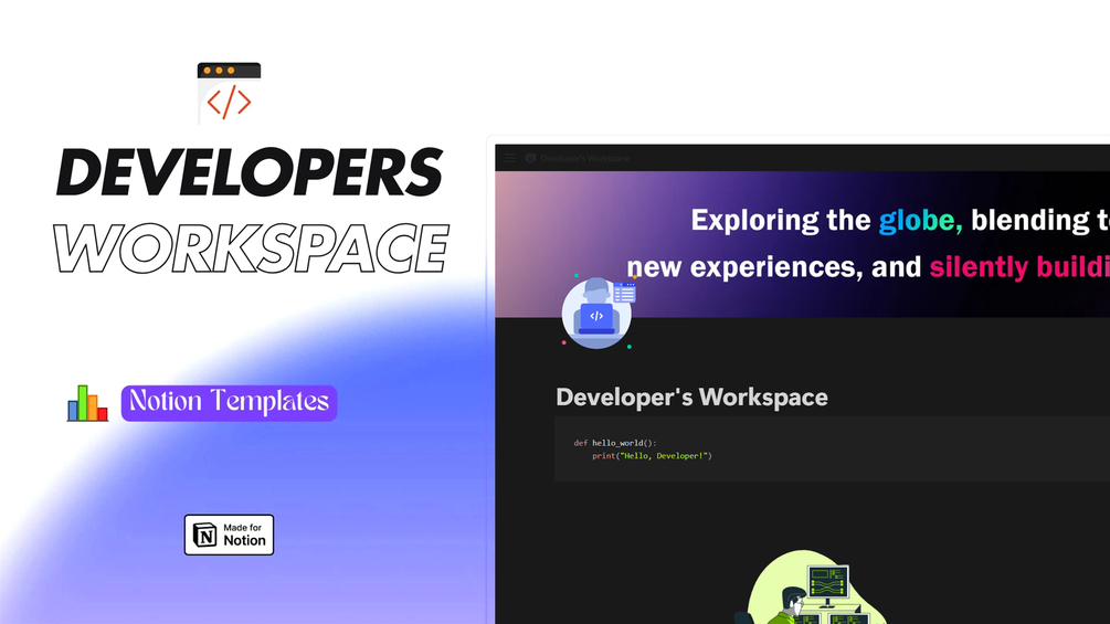 Developer's Workspace - Notion Template