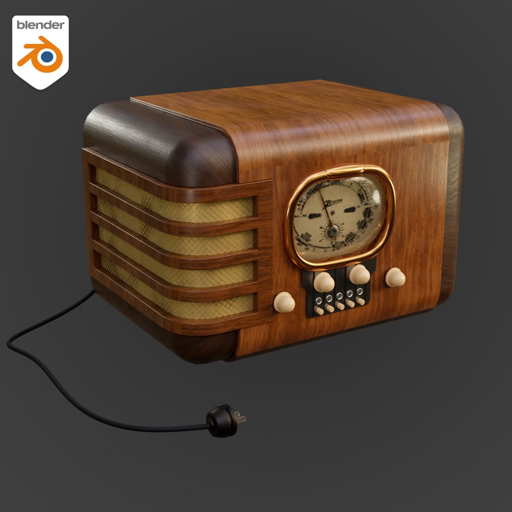 vintage radio blender