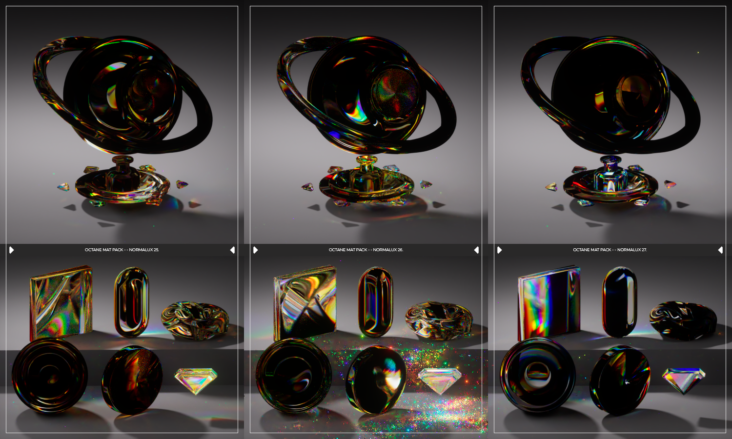 Octane Material Pack for Cinema4D - Normalux - 144 MAT