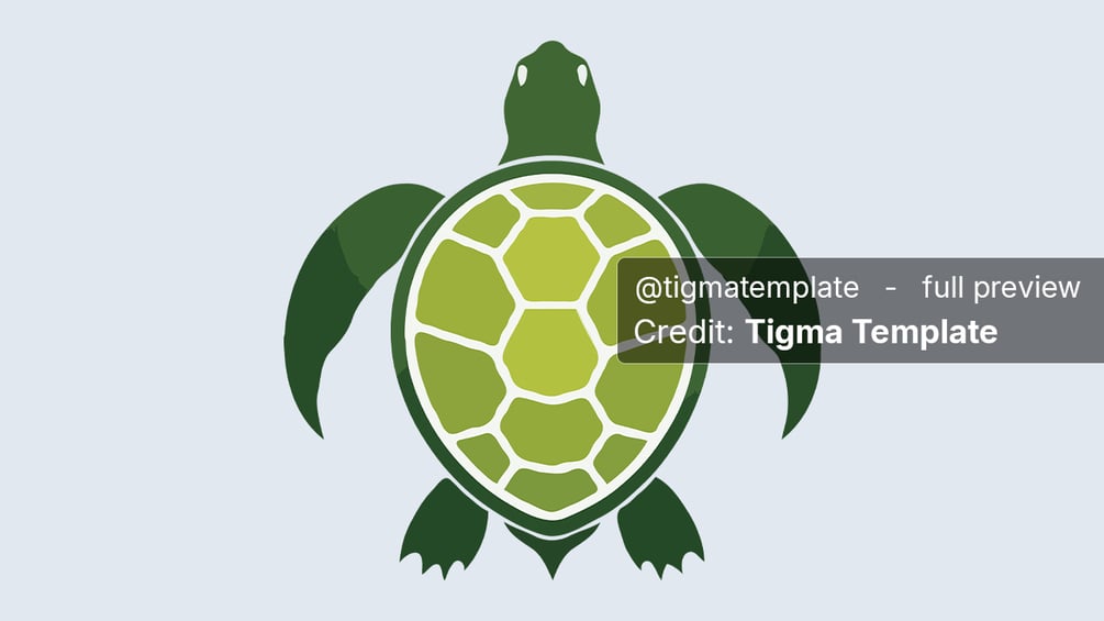 Serene Sea Turtle: Free Artistic Vector Design